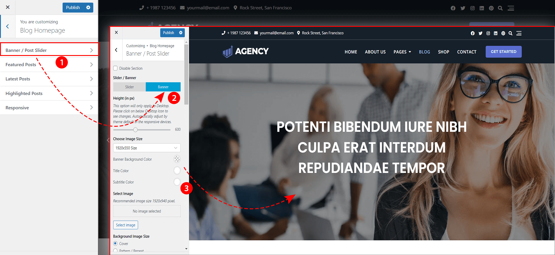 How to setup Post Slider & Banner Options – Kortez Themes